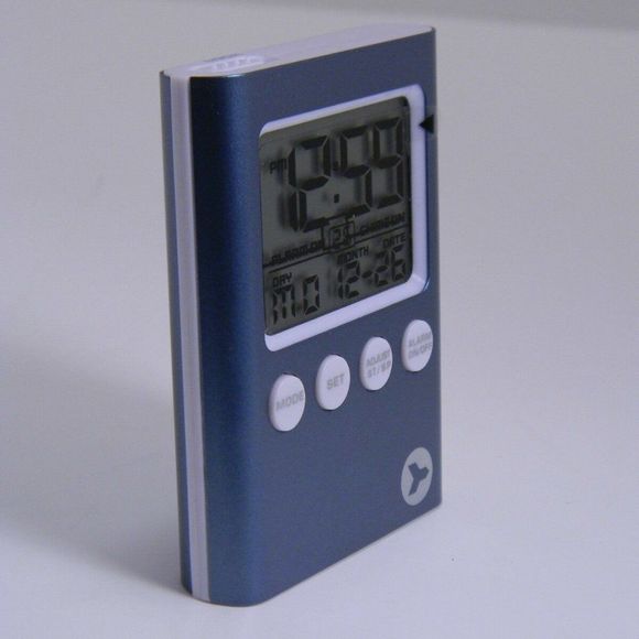 Eta | Other | New Eta Wakeup Call Travel Alarm Clock Steel Blue | Poshmark